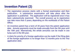 Patent Registration in Thailand | PPT