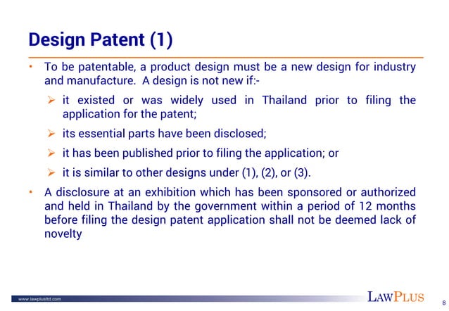 Patent Registration in Thailand | PPT