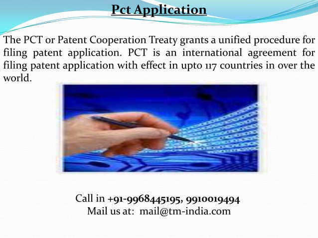 Patent registration process in india: 08800100281 | PPT