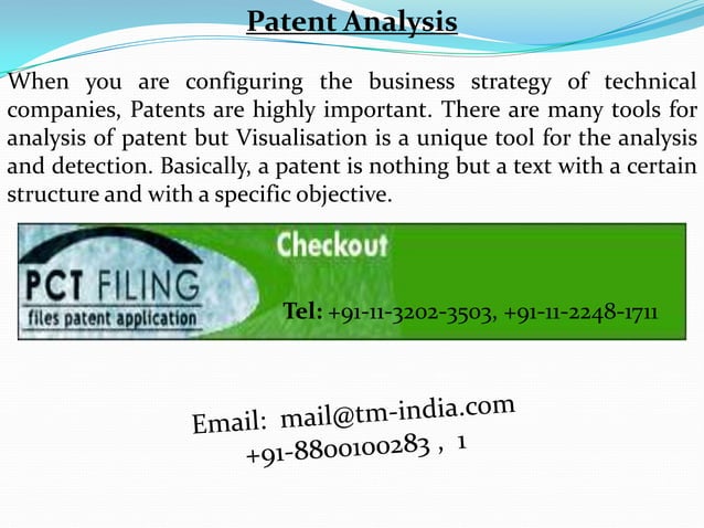 Patent registration process in india: 08800100281 | PPT