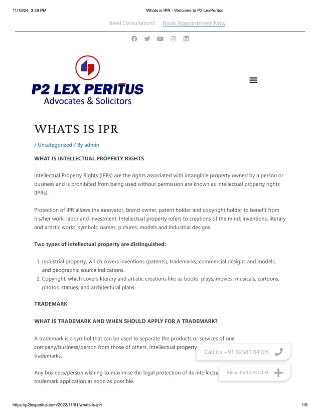 Understanding Intellectual Property Rights (IPR): A Complete Guide | PDF