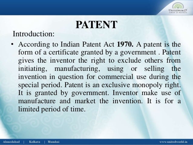 Patent right