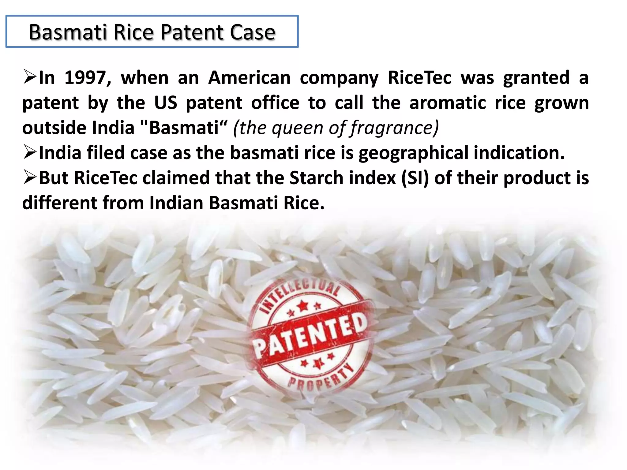 Patents (With Popular Indian Case Studies) | PPSX