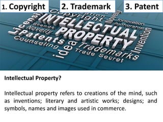 Patents (With Popular Indian Case Studies) | PPSX