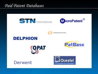 Patents - Introduction & Free Database And Sources | PPT | Science