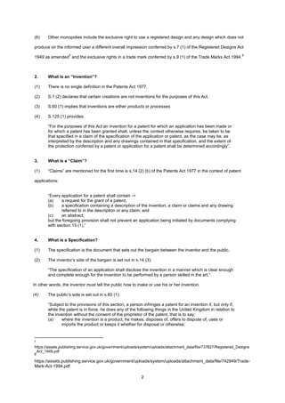 Patents 101 Part 1 The Basics | PDF