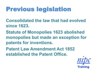 Patents 101 - Part 2 The Law | PPTX