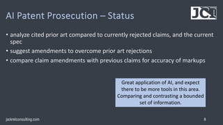 Patents and AI: Current Tools, Future Solutions | PPT
