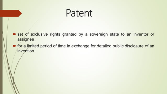 Patents and case study | PPTX | Business | Business and Finance