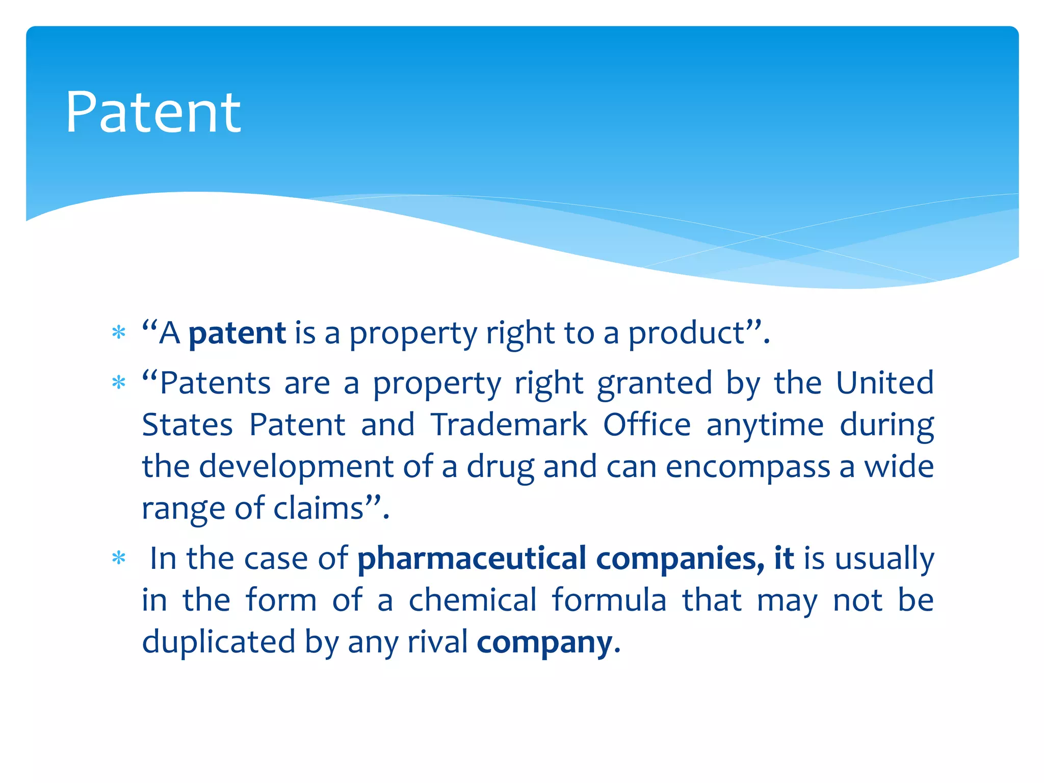 Patents and Generic.pptx
