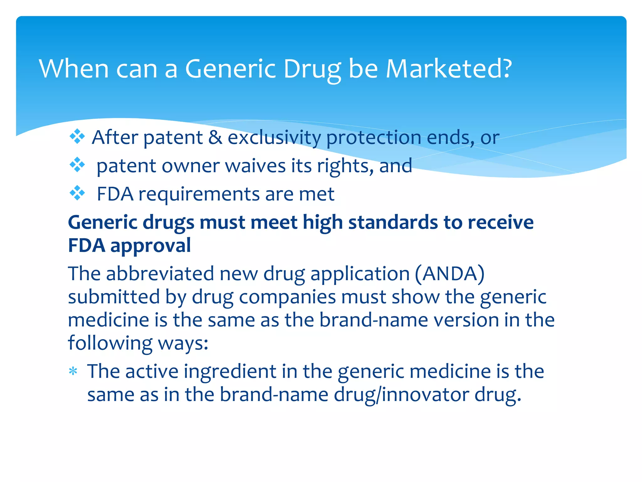 Patents and Generic.pptx