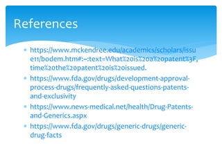 Patents and Generic.pptx