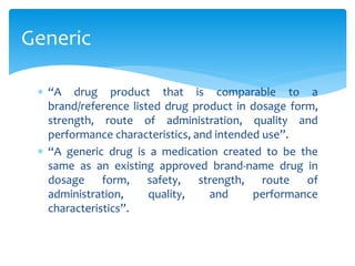 Patents and Generic.pptx