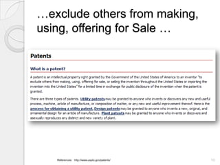 Patents and Introduction | PPSX