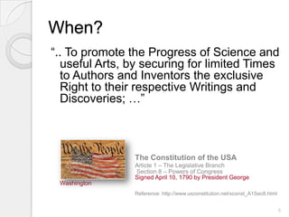 Patents and Introduction | PPSX