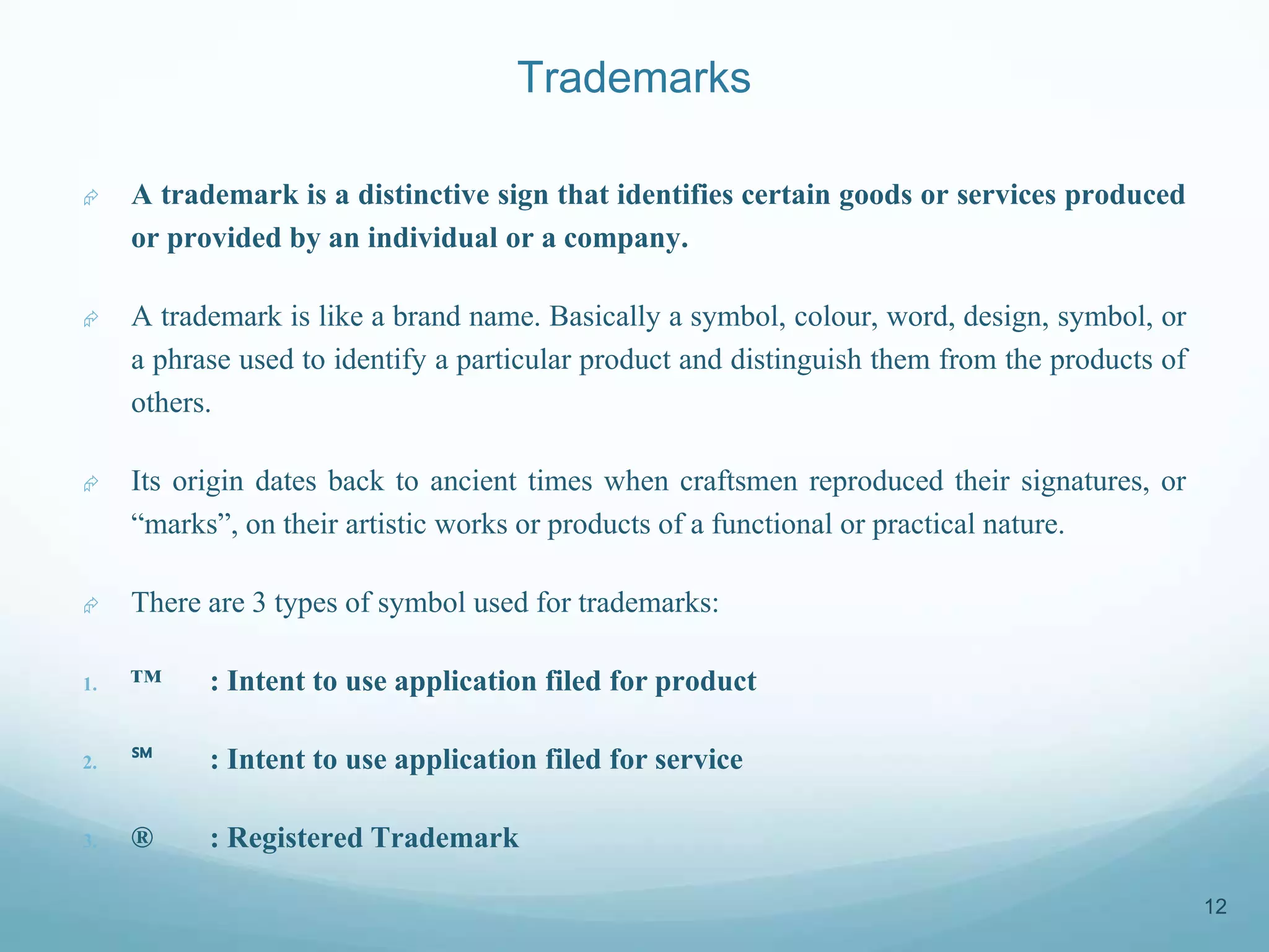 Patents, Copyrights, Trademarks | PPTX