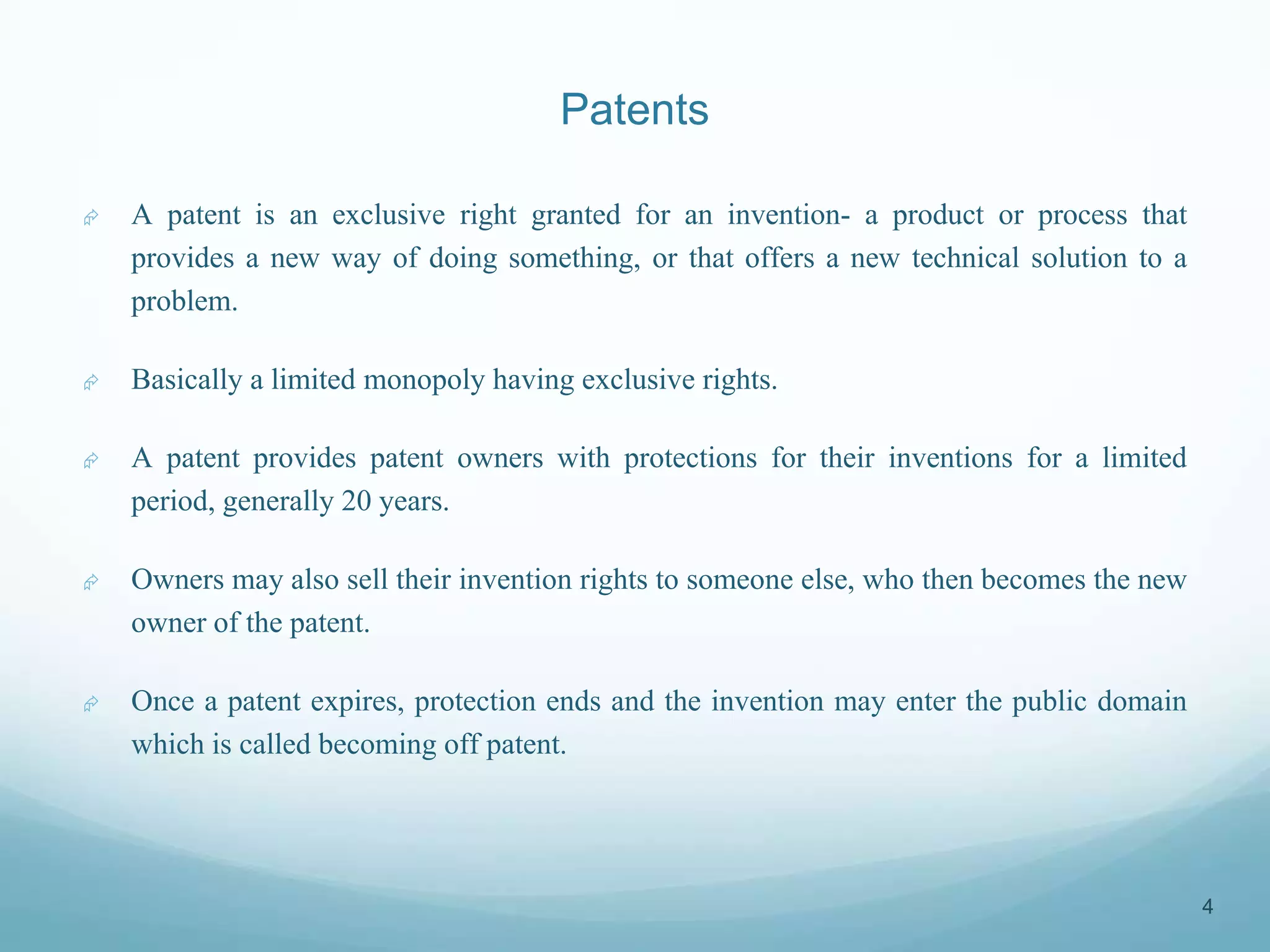 Patents, Copyrights, Trademarks | PPTX