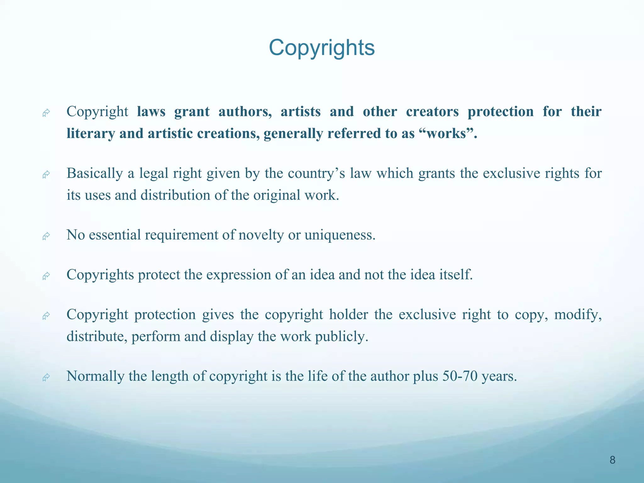 Patents, Copyrights, Trademarks | PPTX