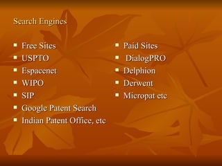 Patent search | PPT