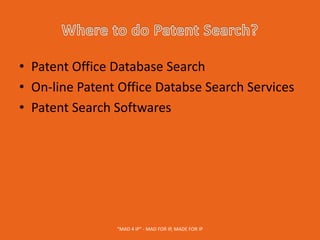 Patent search | PPSX