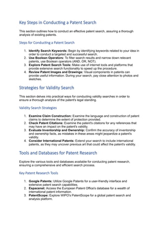 Patent Searches and Invalidity Search in USA & Canada | PDF | Search | Internet