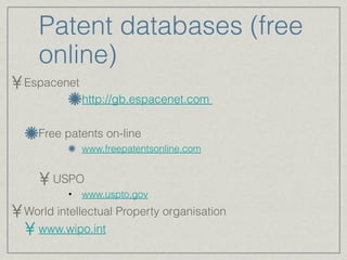 Patent searching | PPT