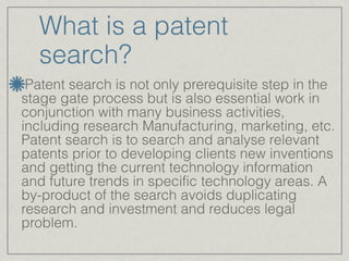 Patent searching | PPT