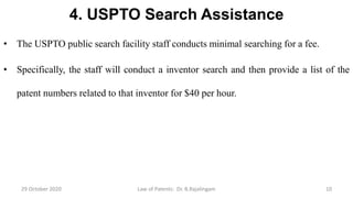Patent searching process & ownership rights and transfer | PPTX