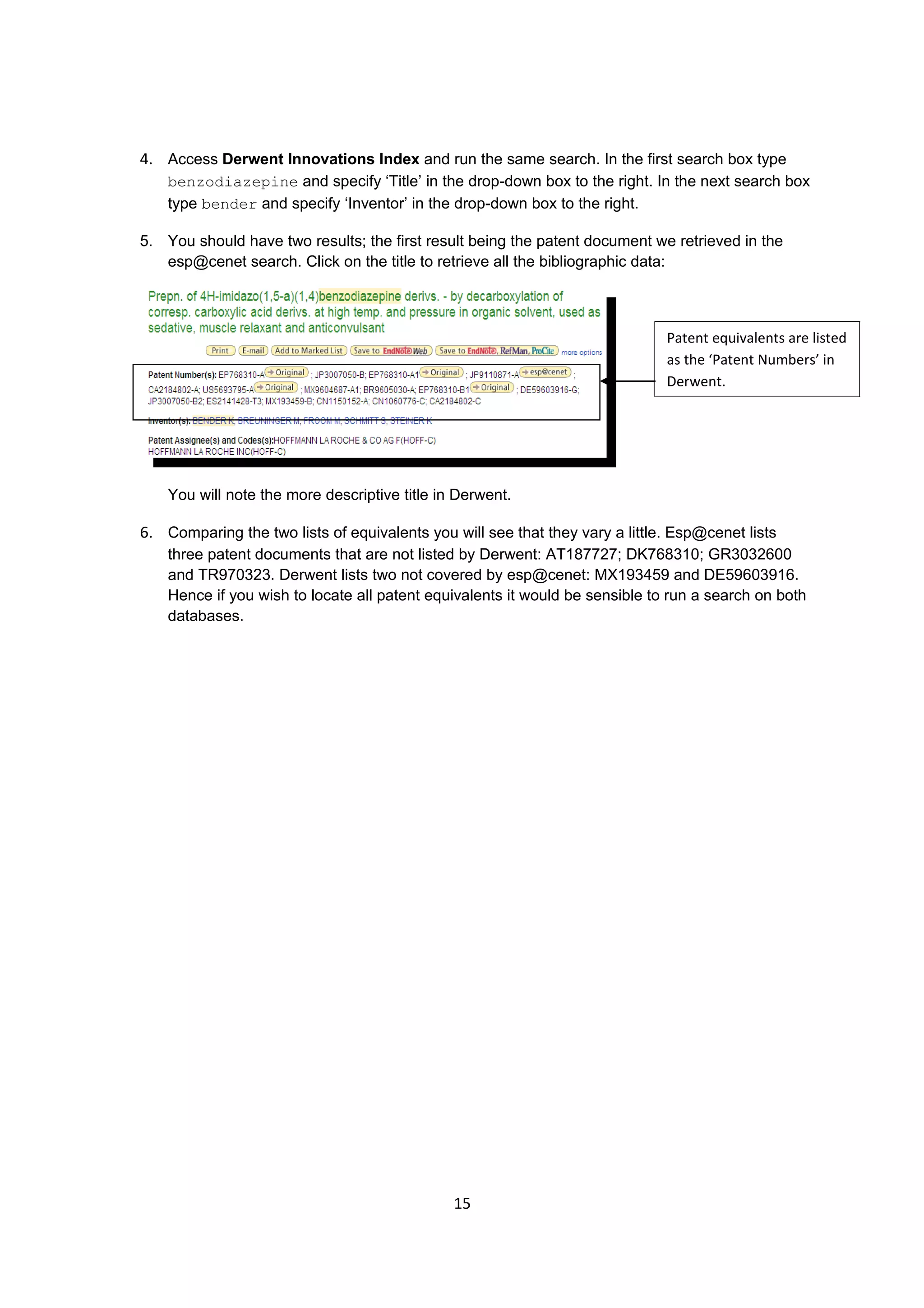Patent searching training doc | DOC
