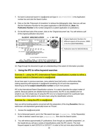 Patent searching training doc | DOC