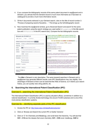 Patent searching training doc | DOC
