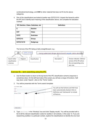 Patent searching training doc | DOC