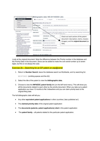 Patent searching training doc | DOC