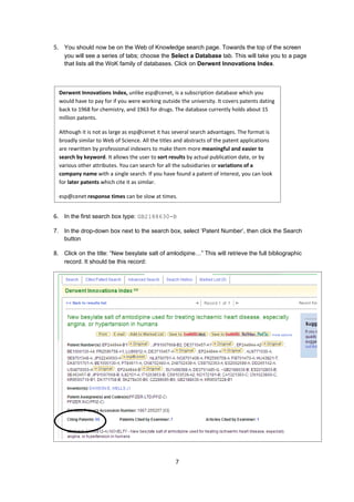 Patent searching training doc | DOC