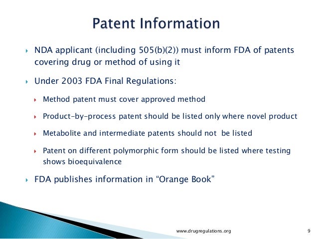 The Fda Process Patents And Market Exclusivity Patent Linkage In