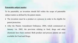 INDIAN AND INTERNATIONAL PATENT LAW AS APPLICABLE TO HERBAL AND NATURAL ...