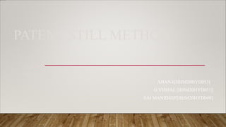 Patent still method.pptx