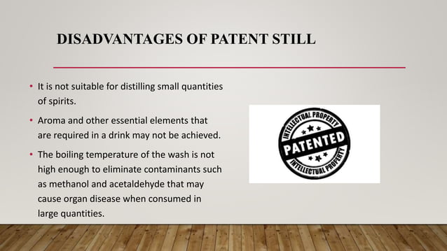 Patent still method.pptx | Alcoholic Beverages | Food & Drink
