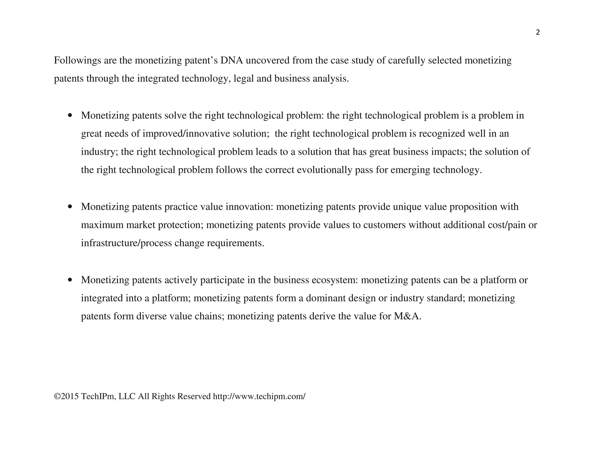 Patents with Monetizing DNA: An Example of Case Studies | PPT