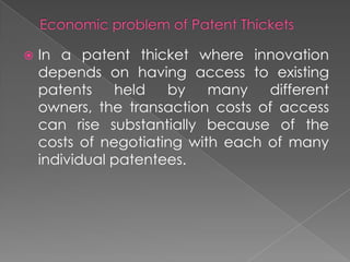Patent thickets | PPTX