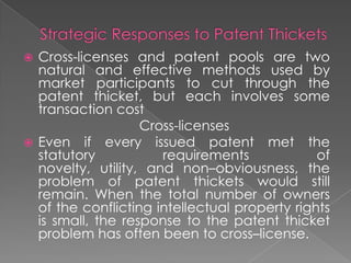 Patent thickets | PPTX