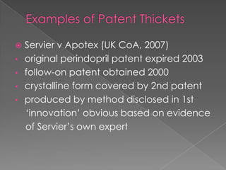 Patent thickets | PPTX