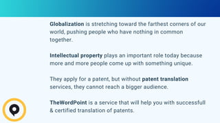 Patent translation services - TheWordPoint | PDF