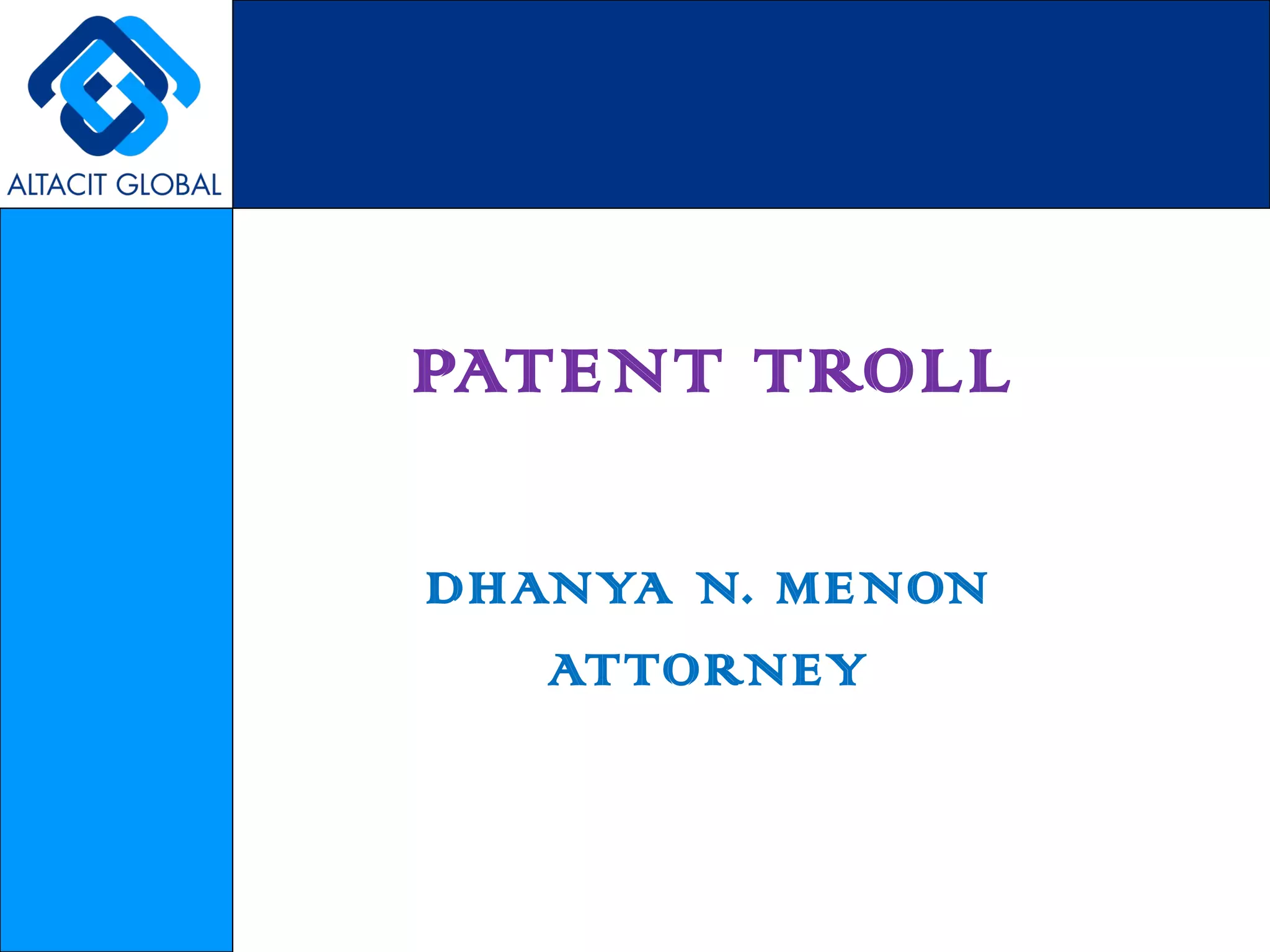 Patent troll | PPT