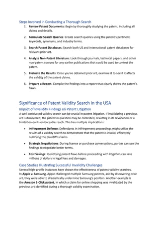 Patent Validity Search USA | Process, Tools & Best Practices Guide | InventionIP | PDF