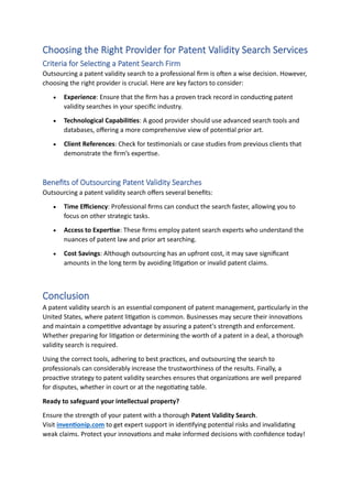 Patent Validity Search USA | Process, Tools & Best Practices Guide ...