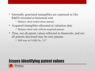 Patent Values in the Evolving IP Market | PPT