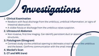 Patent Vitello Intestinal Duct, Pediatric Surgery | PDF