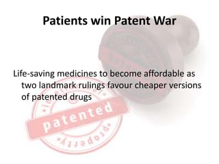 Patent war case | PPTX