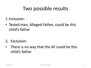 Paternity index | PPTX